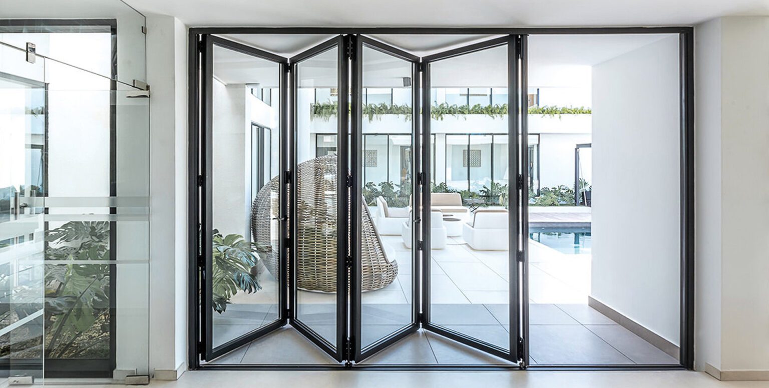 Aluminium Folding Door Installation in Dubai | UAE Glass Works